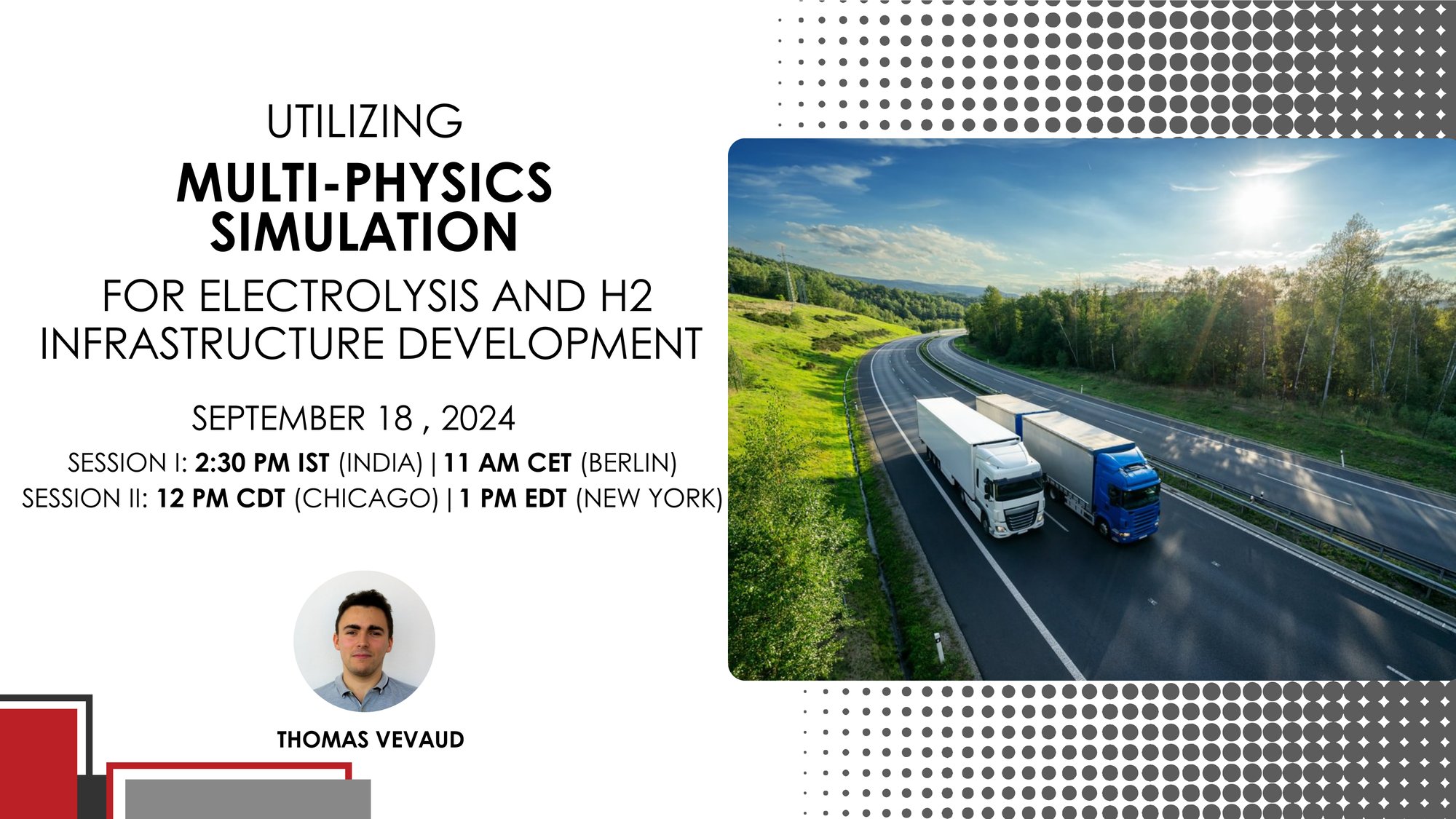 Utilizing Multi-Physics Simulation for Electrolysis and H2 Infrastructure Development Webinar ...